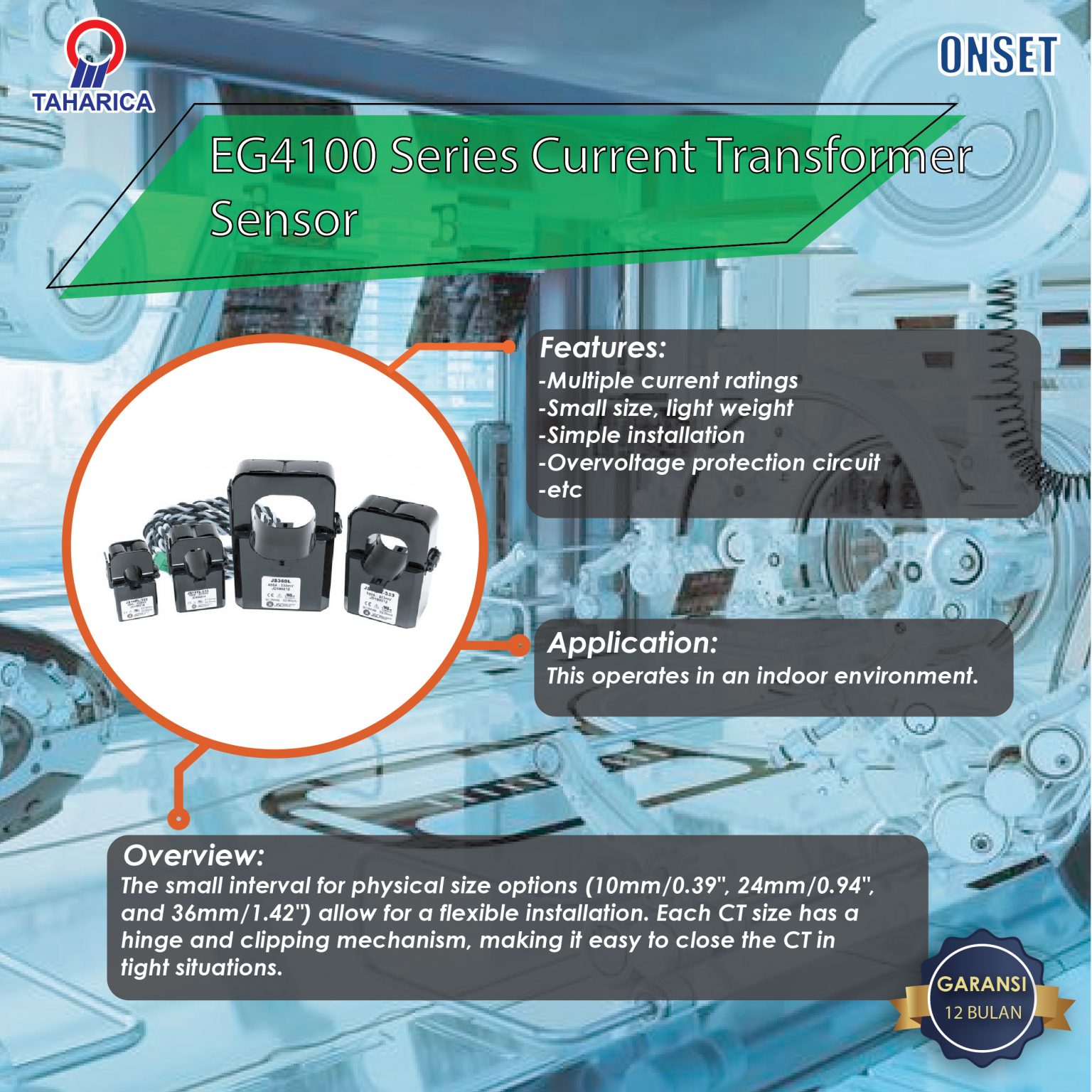 EG4100 Series Current Transformer Sensor Split-core CTs From J&D ...