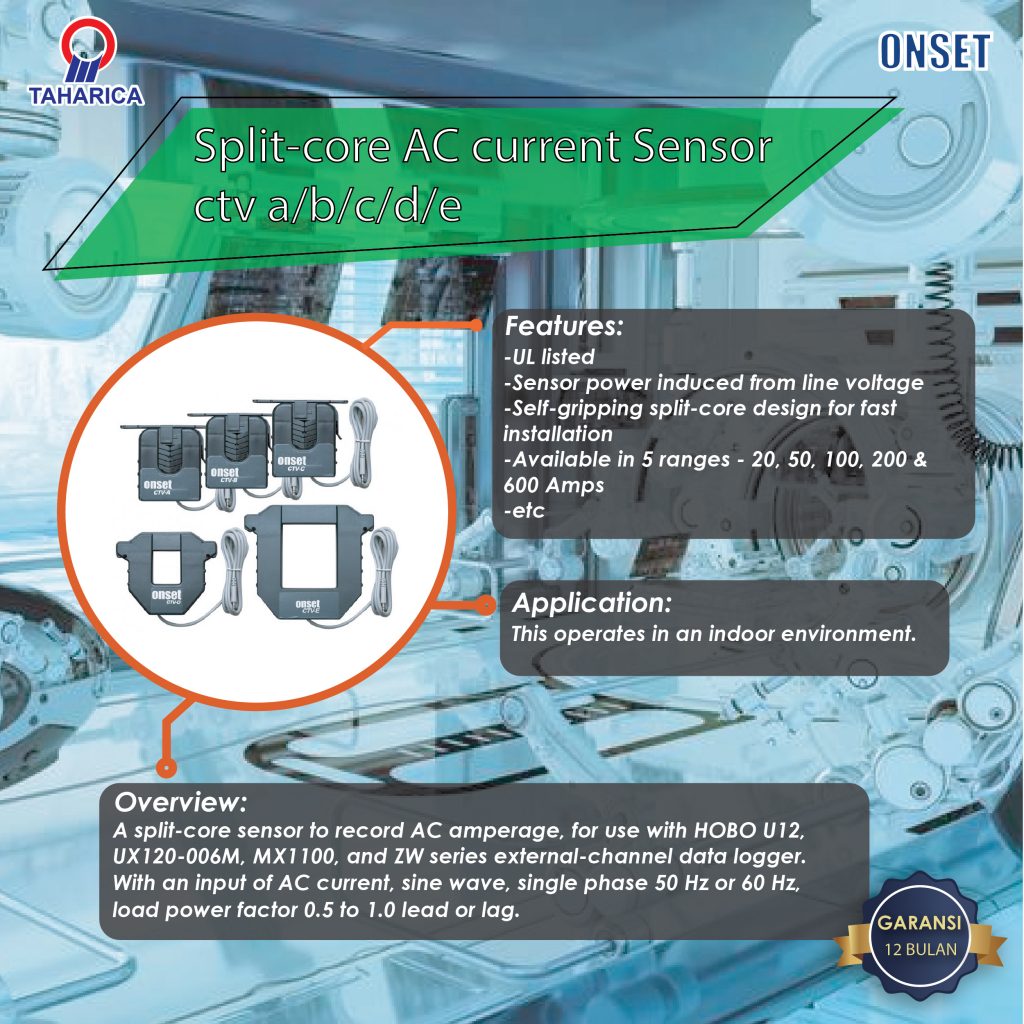 Split-core AC current Sensor See model numbers - Alat Uji