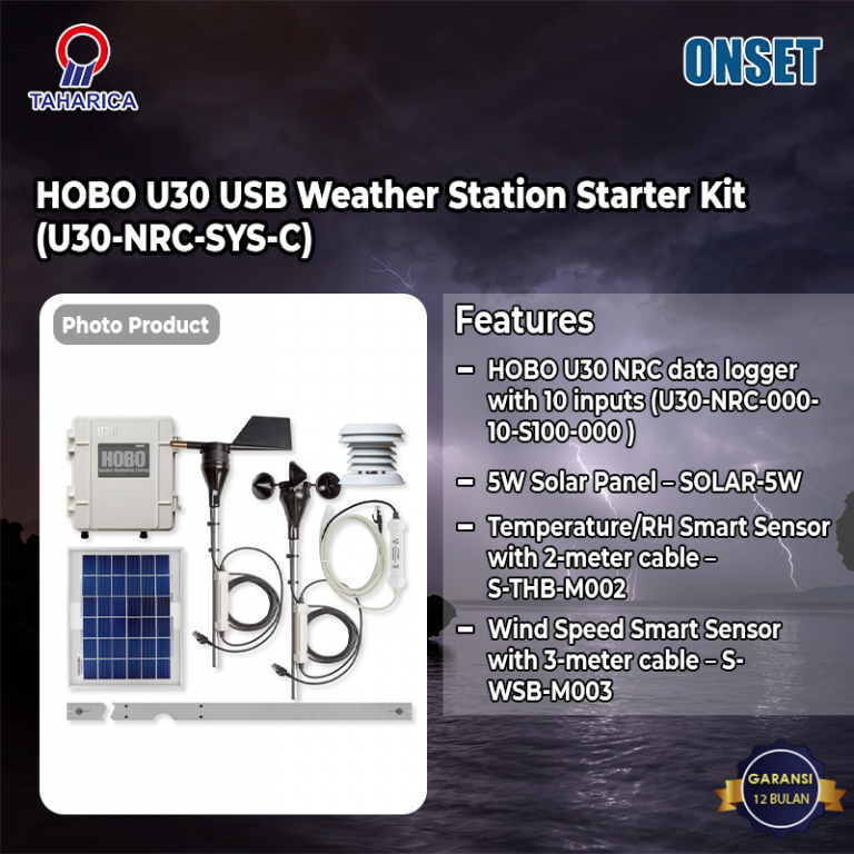 Jual HOBO U30 USB Weather Station Starter Kit(U30-NRC-SYS-C) - Alat Uji