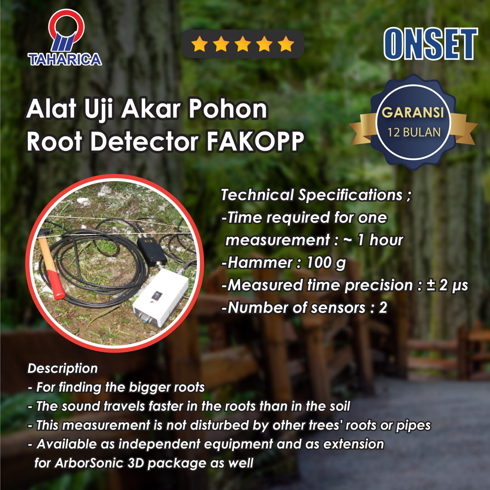 Alat Uji Akar Pohon Root Detector FAKOPP - Alat Uji
