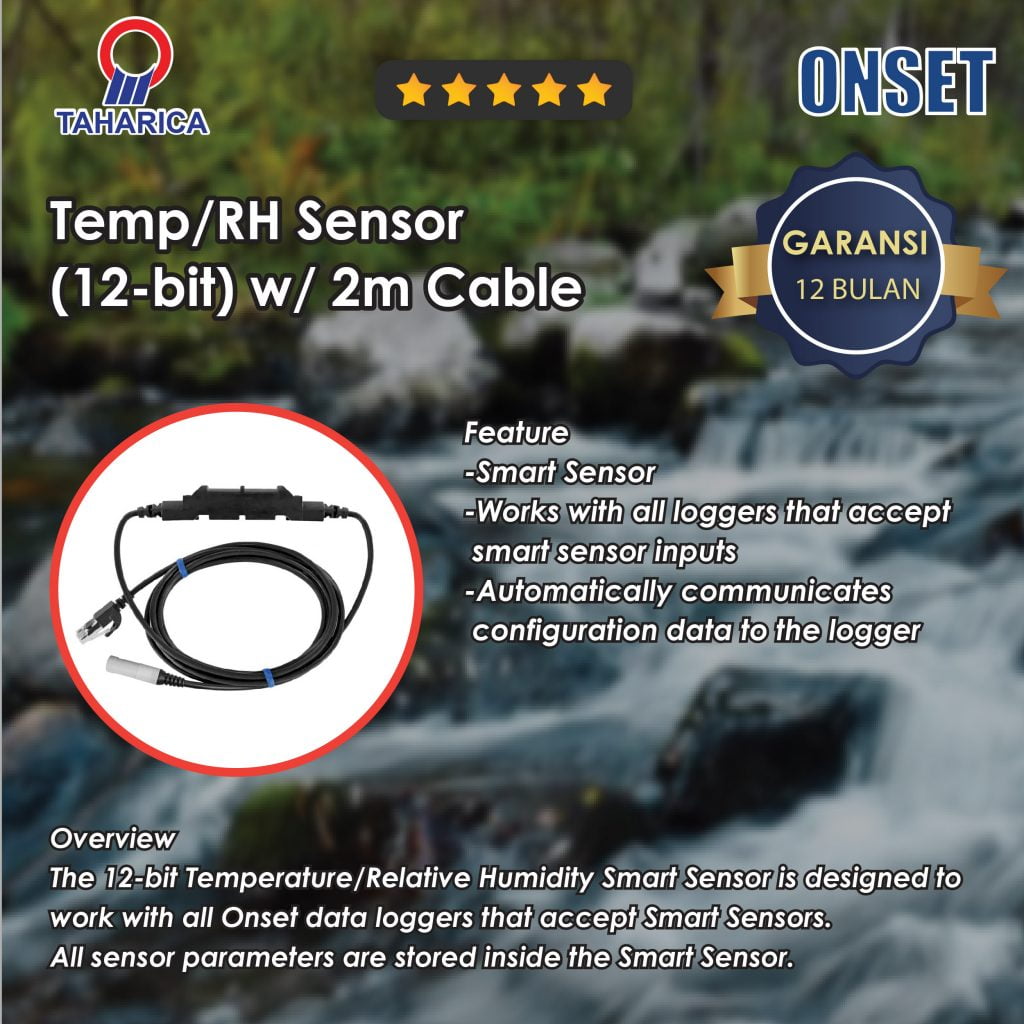 Sensor Suhu Dan Kelembaban Relative (2m Cable) S-THB-M002 – Alat Uji