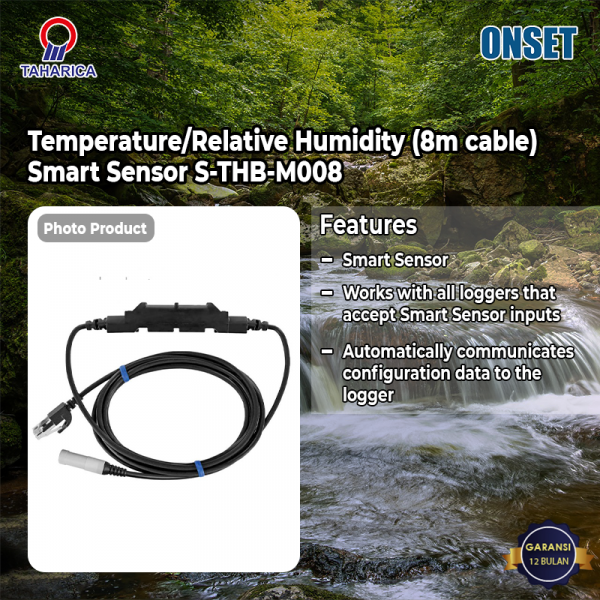 Temperature/Relative Humidity (2m cable) Smart Sensor S-THB-M002 | Alat Uji