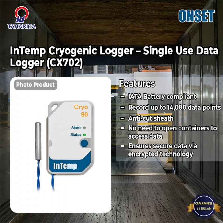 InTemp Cryogenic Logger - Single Use Data Logger (CX702) - Alat Uji