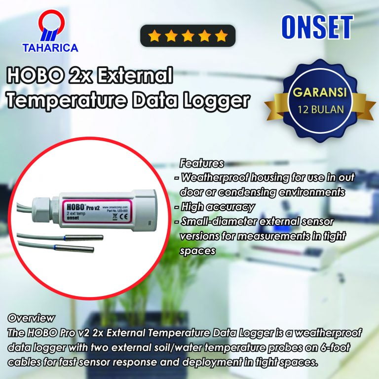HOBO 2x External Temperature Data Logger U23-003 – Alat Uji