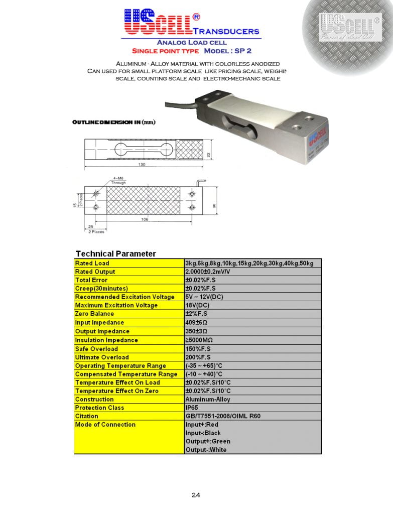 Jual Load Cell Single Point - SP2 - Alat Uji