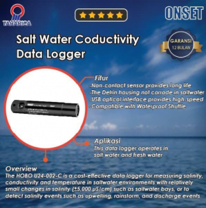 Jenis alat perekam data (data logger) conductivity/salinity pada air ...