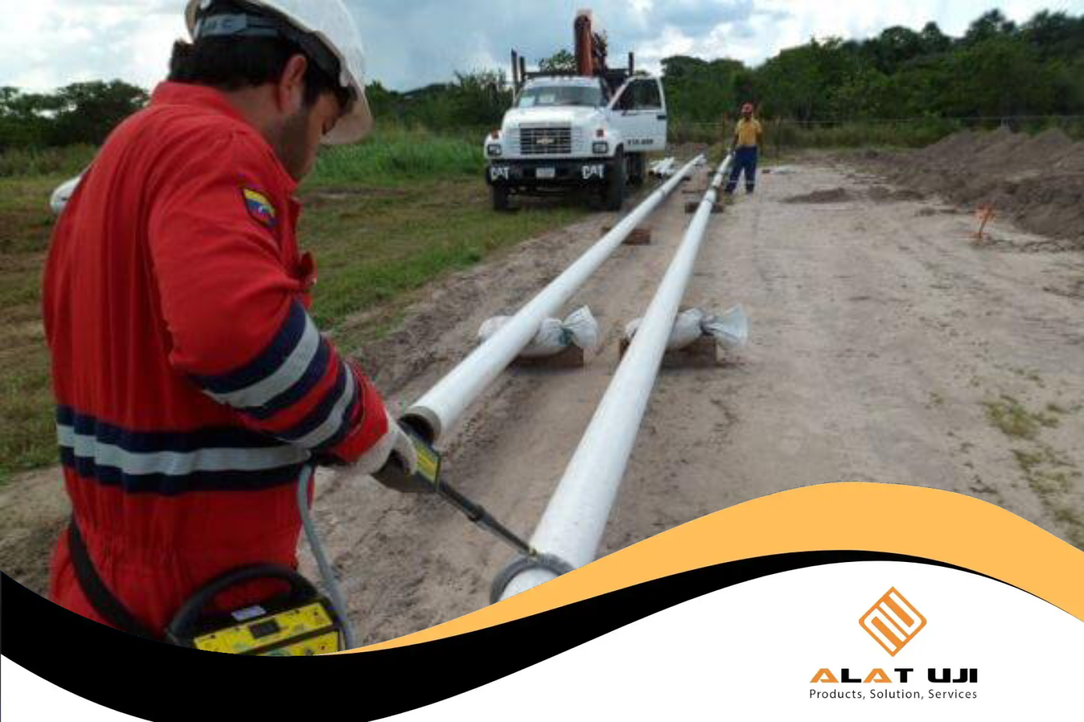 Melakukan Holiday Test Dengan Holiday Detector - Alat Uji